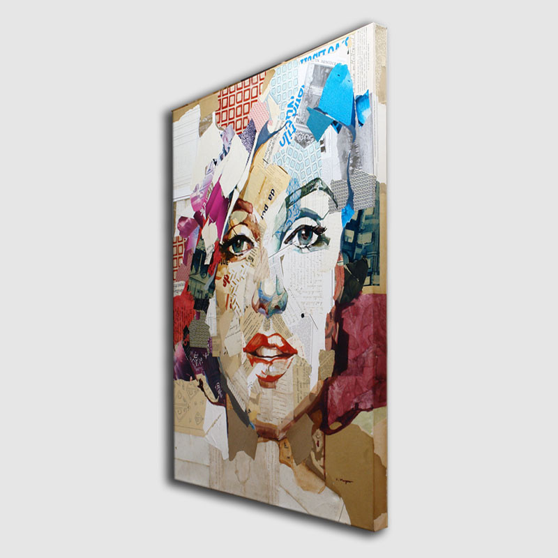 Marilyn -Retrato en Collage de Carme Magem