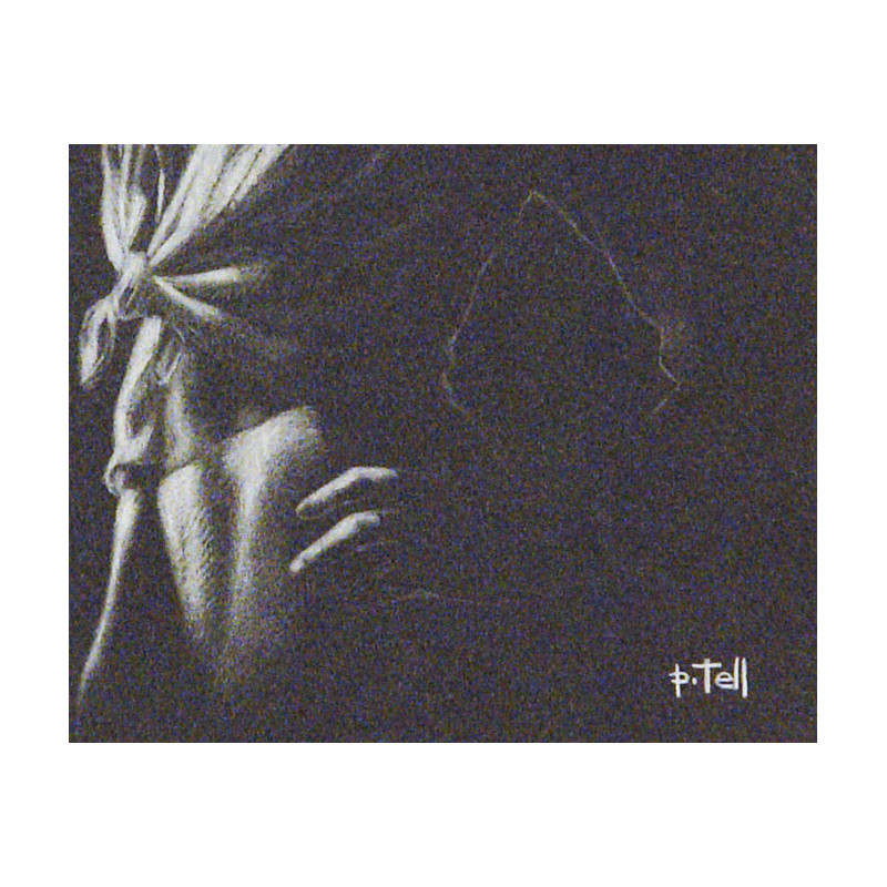 Dibujo al Pastel de la artista Pilar Tell